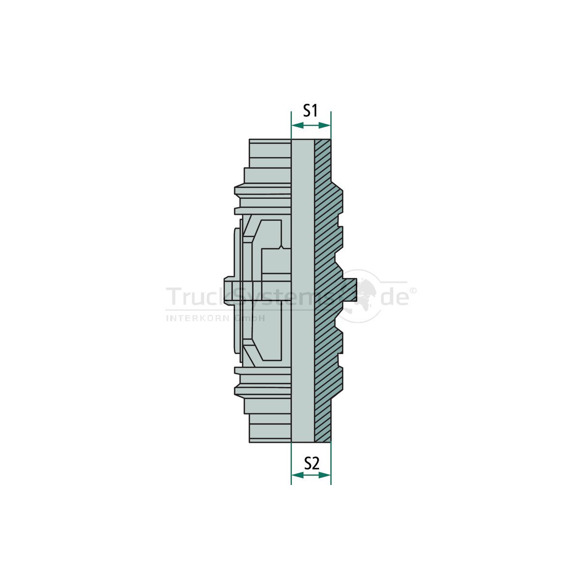 Kongsberg ABC Verbinder, gewindelos, Regular - 96550005, 16,48