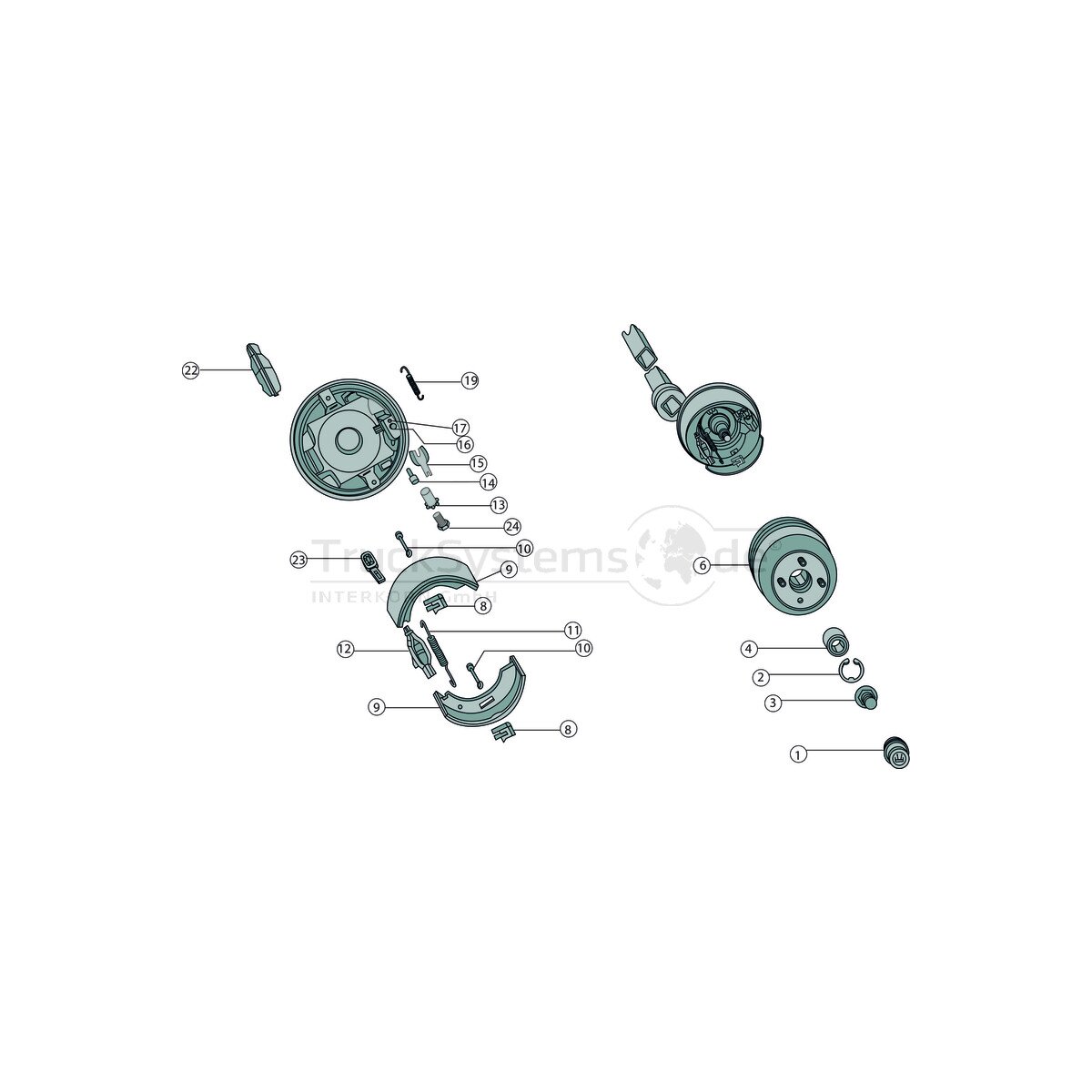 BPW Reparatursatz Bremse 250 x 40 - 09.801.03.80.0 - 0980103800, 115,58