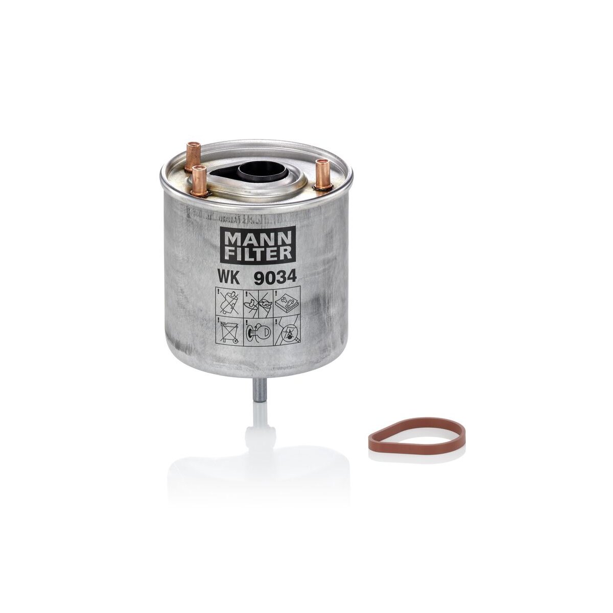 MANN-FILTER Kraftstofffilter WK 9034 z - WK9034z für 16 116 59 480, 40,34