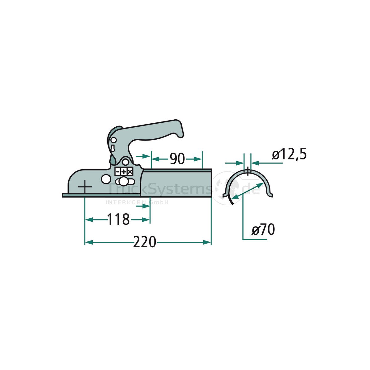 WINTERHOFF Zugkugelkupplung - 1860734, 36,16