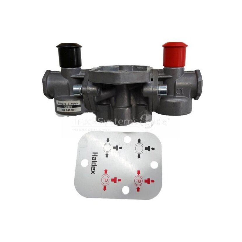 Haldex Doppellöseventil, Kombinationsventil, manuelle Betätigung - 35 ...