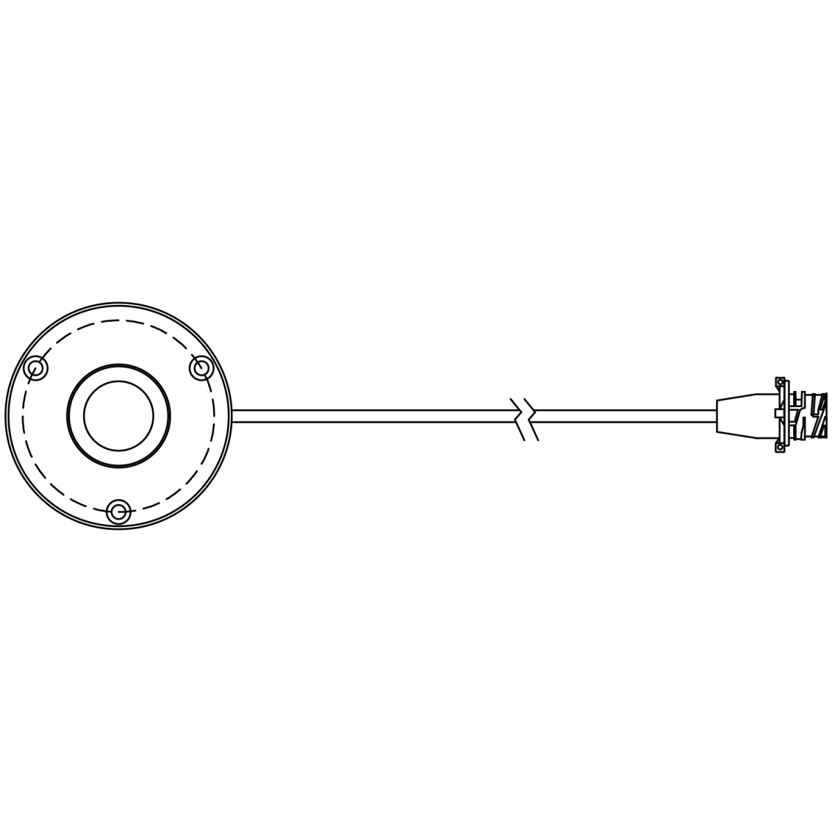 SUER Rückfahrsensor, 1500 mm, 8-pol. Bajonett, für RDC, OEM - 1275537