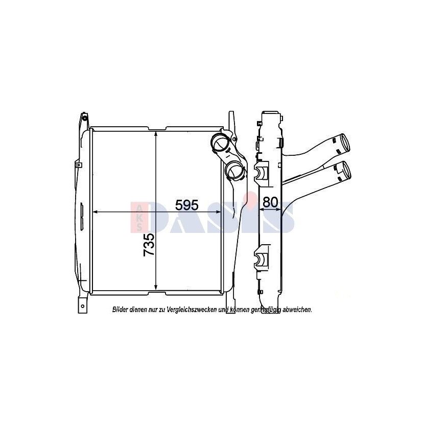 AKS DASIS Ladeluftkühler 137016N für 9405010701, 503,13