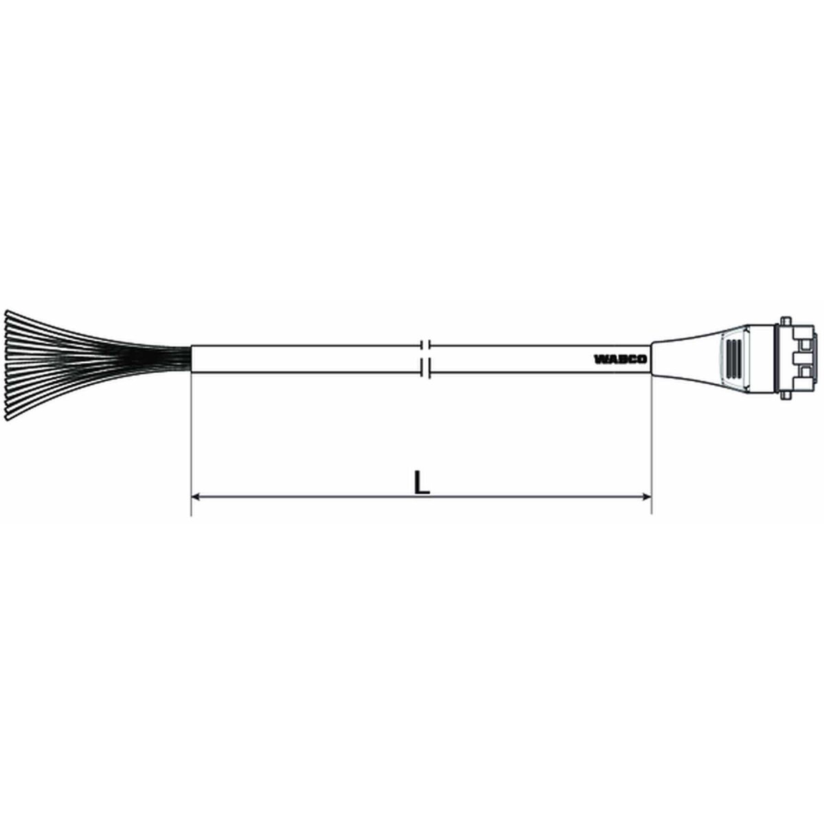 Wabco Kabel mit Gerätesteckdose 4491211200 - 449 121 120 0, 662,46