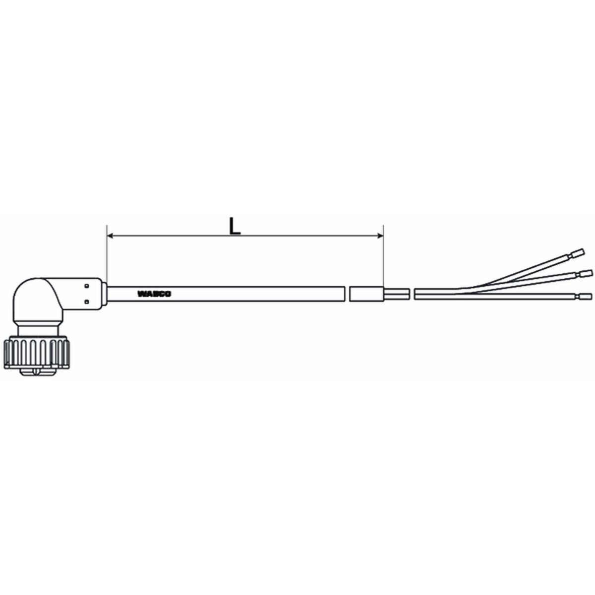 Wabco Kabel mit Gerätesteckdose 4495130600 - 449 513 060 0, 77,75