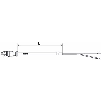 Wabco Kabel mit Gerätesteckdose 4493760700 - 449 376 070 0, 108,39