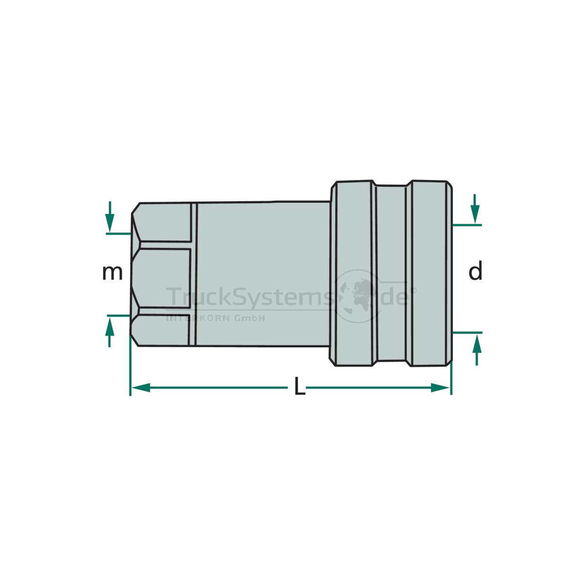 Kontermutter 10 (G3/8'') IR Case IH, 24,15