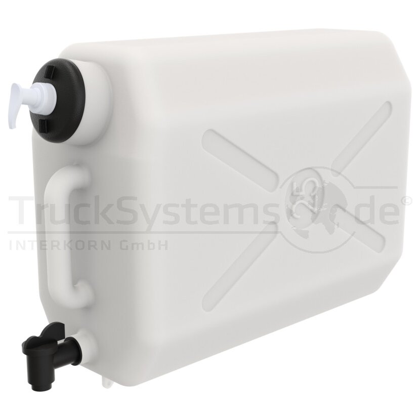 Wassertank 25L KU weiß m. Seifensp., 67,06