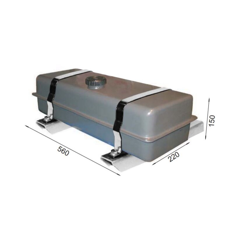 Meiller Kipper Tank Hydraulik Tank 16 l inkl. Halter, 604,56