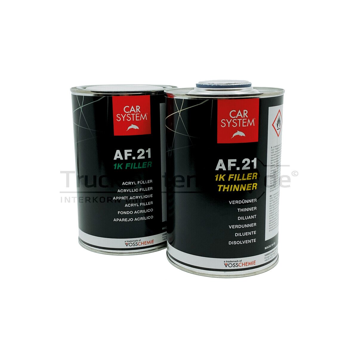 CARSYSTEM AF.21 1K Filler, Hybrid Füller, 1 l - 158.244, 44,73