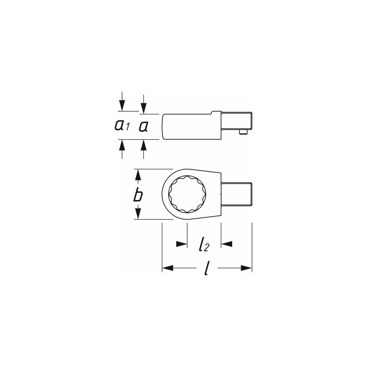 HAZET Ringschl ssel 6630C-19 - 6630C19