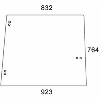 Heckscheibe - John Deere L36606 - Kabine SG-2 ab Serien-Nr. 071269 Se ...