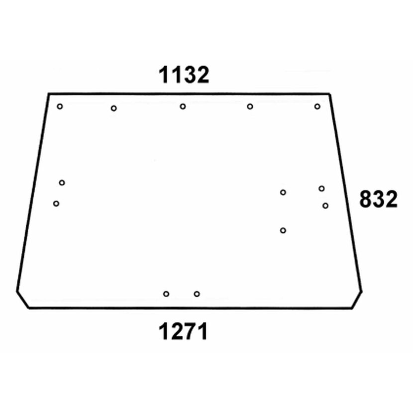 Heckscheibe - John Deere L36606 - Kabine SG-2 ab Serien-Nr. 071269 Se ...