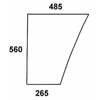 Heckscheibe - John Deere L36606 - Kabine SG-2 ab Serien-Nr. 071269 Se ...