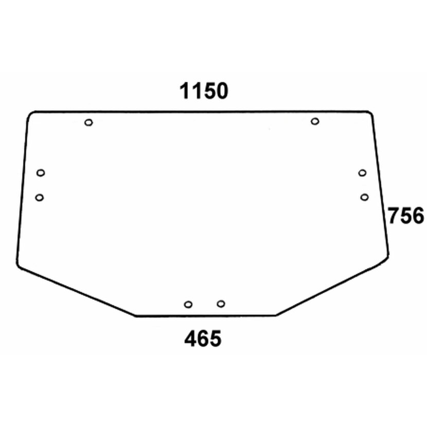 Frontscheibe - John Deere AL158149 - Kabine 6030, 6030 Premium, 7030
