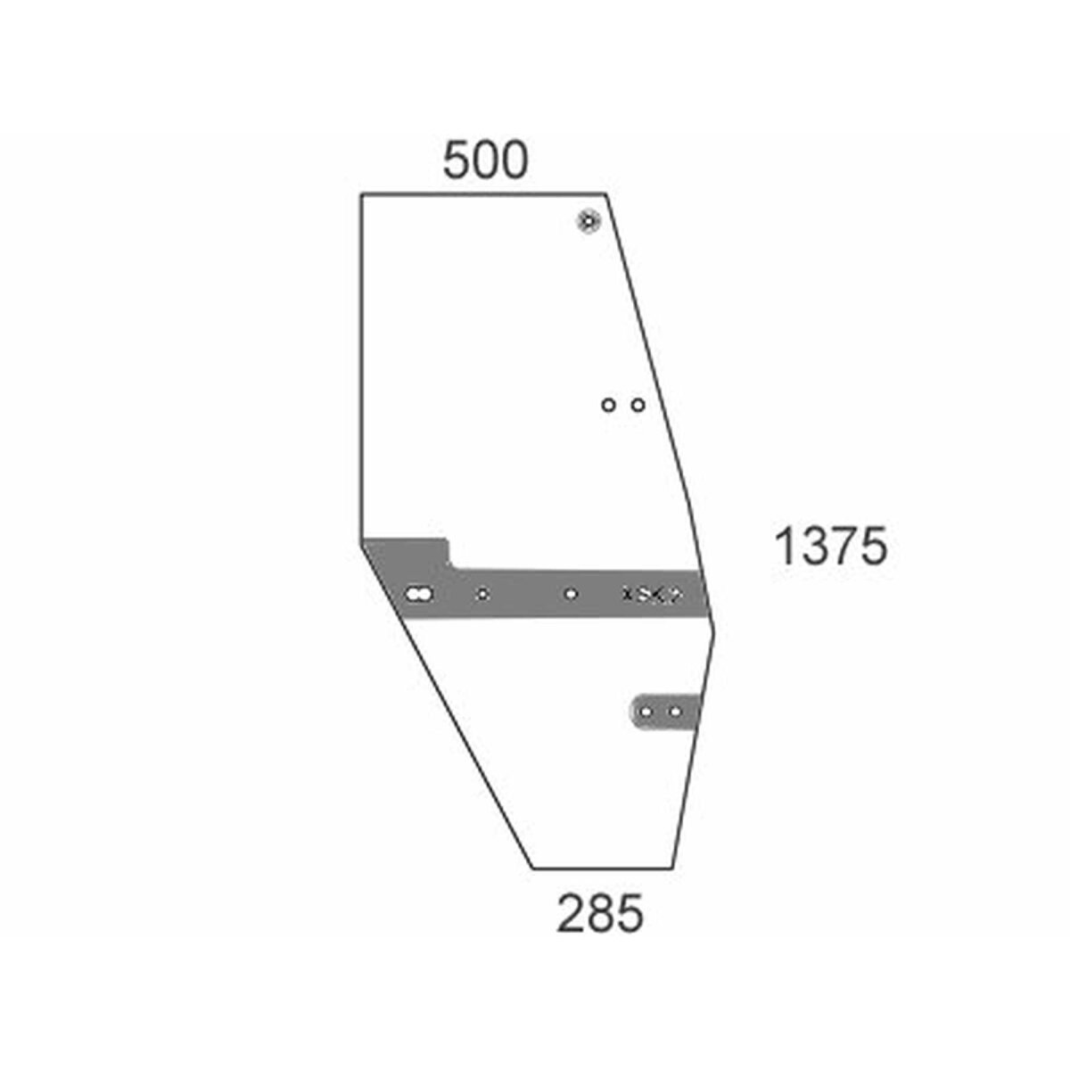 Türscheibe rechts - Steyr 1-34-221-003 - Kabine SK-1, SK-2 Serie 8060 ...
