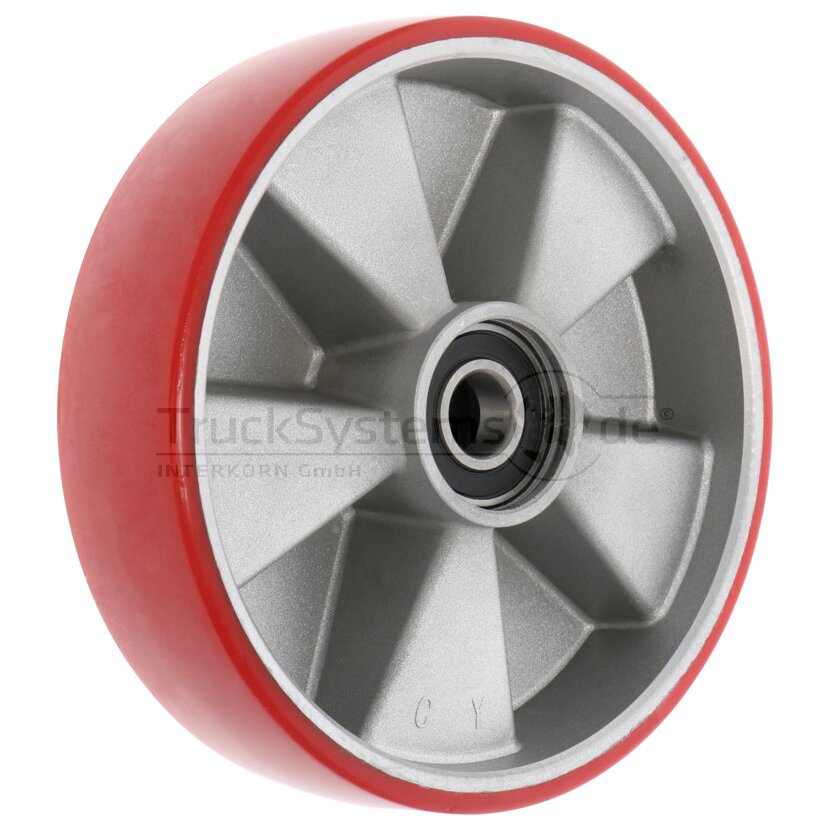 Loading wheel red with Bearing