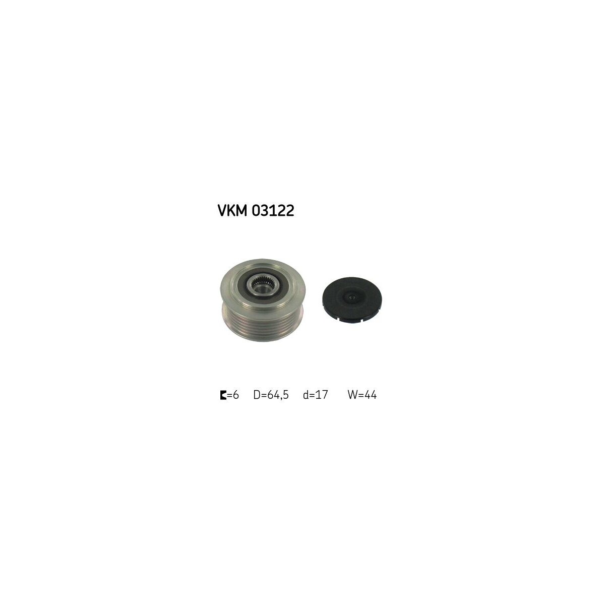 SKF Generatorfreilauf VKM 03122 - VKM03122 für 06E 903 119 E