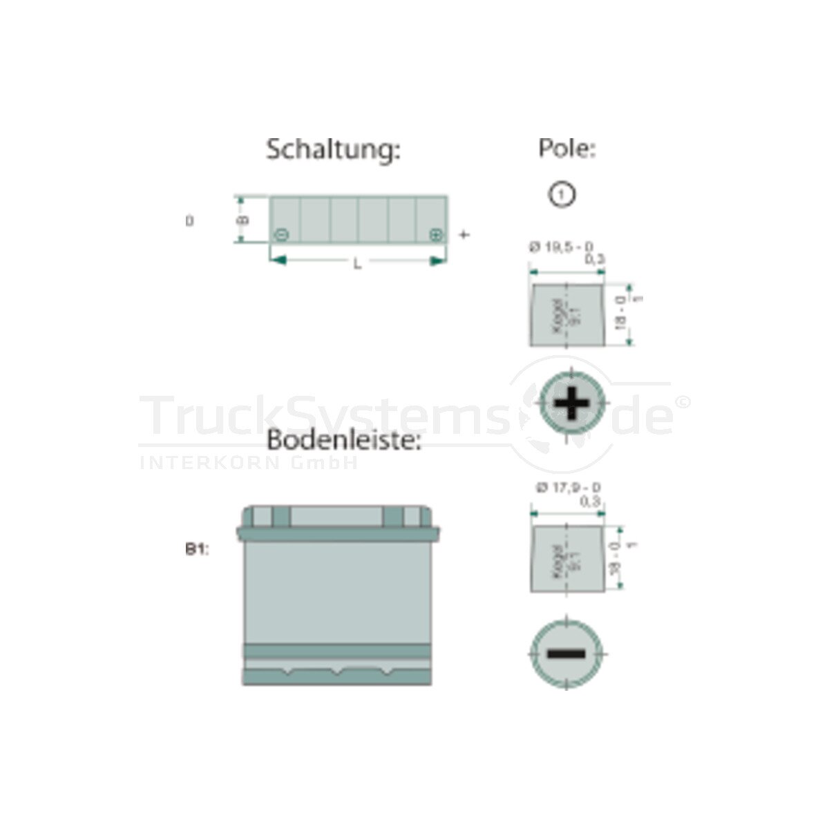 Starterbatterie 12 V 100Ah - 58560032G, 149,90
